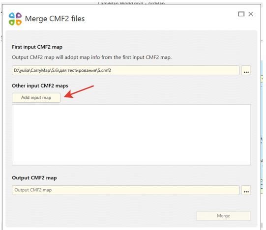 Merging multiple CMF2 maps