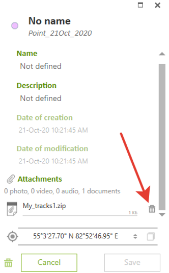 Adding attachments to features
