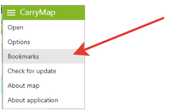 Creating bookmarks on map